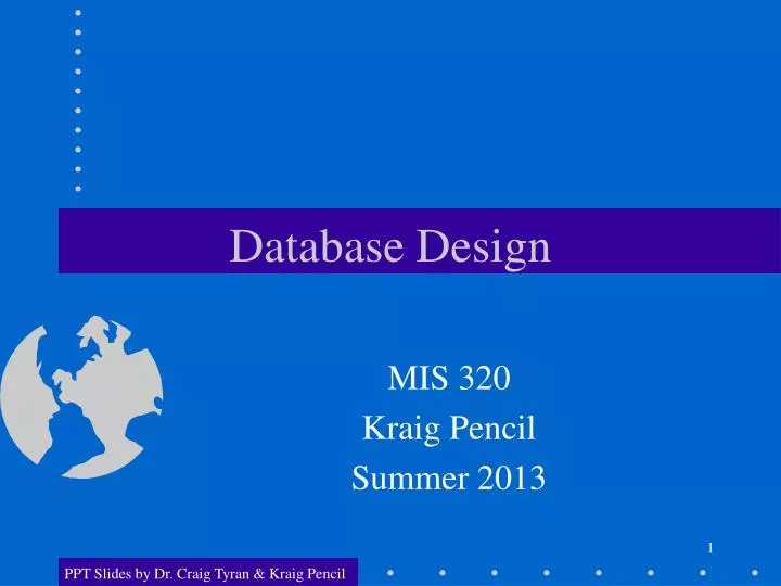 PPT - Database Design PowerPoint Presentation, free download - ID:5826763