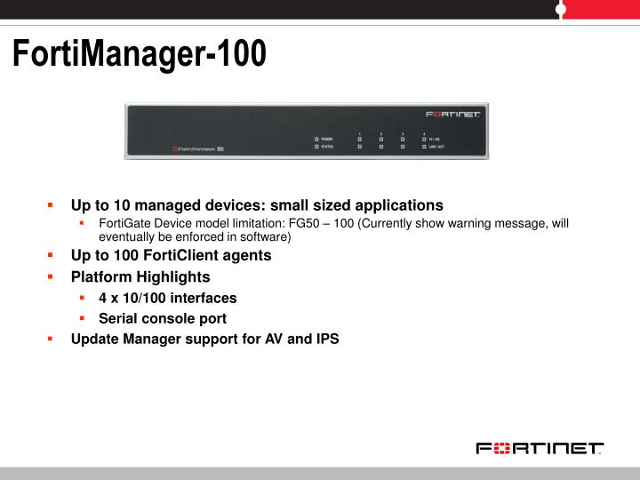 PPT - FortiManager Centralized Management for Fortinet Solutions ...