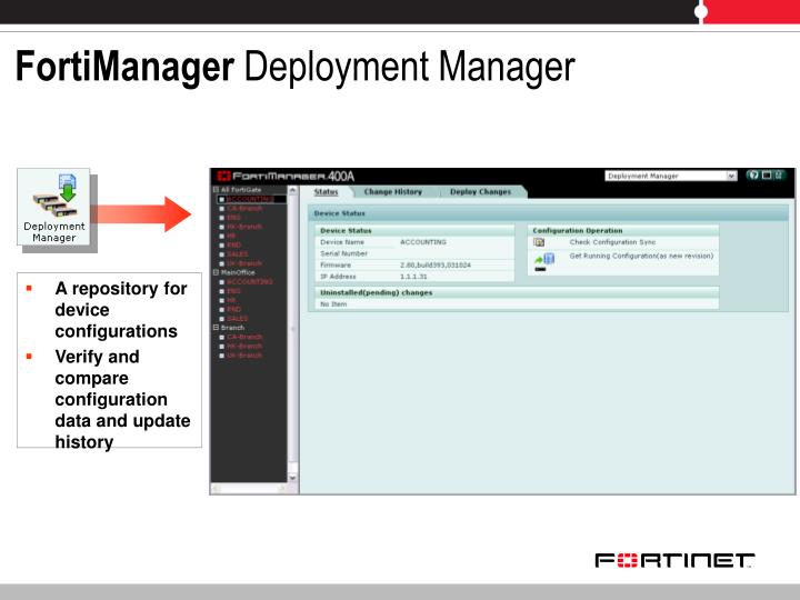 PPT - FortiManager Centralized Management for Fortinet Solutions ...