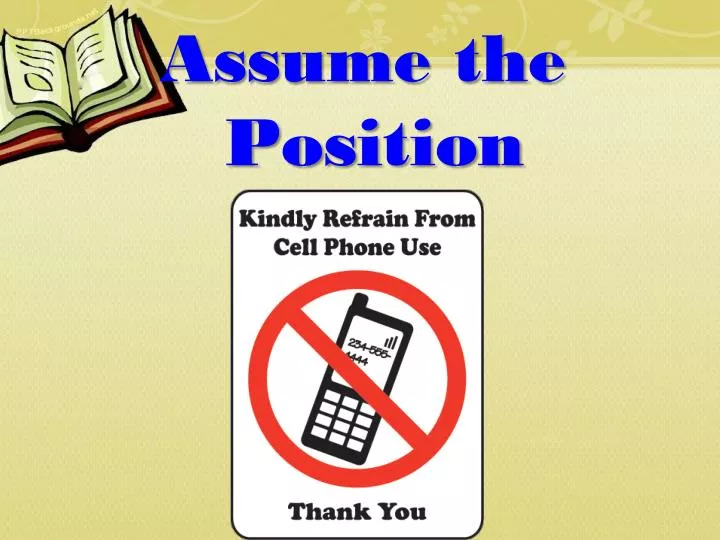 PPT - Assume the Position PowerPoint Presentation, free download - ID ...