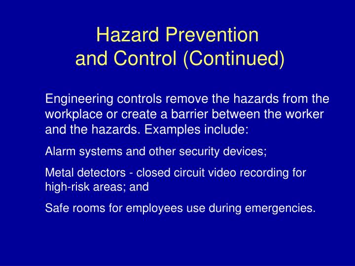 PPT - OSHA’s Workplace Violence Prevention Program PowerPoint ...
