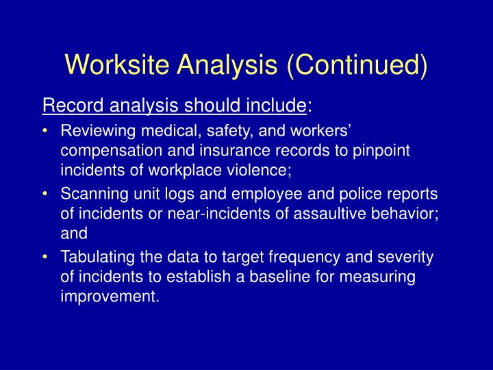 PPT - OSHA’s Workplace Violence Prevention Program PowerPoint ...
