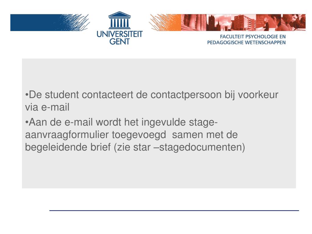 PPT - INFOSESSIE STAGE & STAGEREGISTRATIE PowerPoint Presentation - ID ...