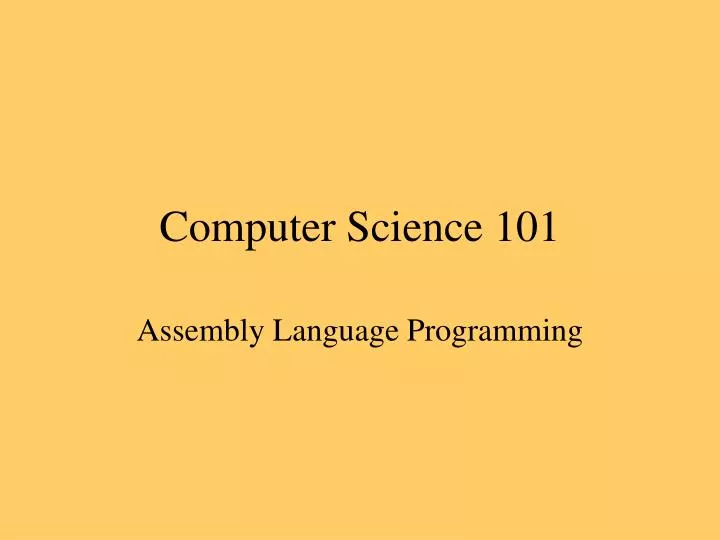 PPT - Computer Science 101 PowerPoint Presentation, free download - ID ...