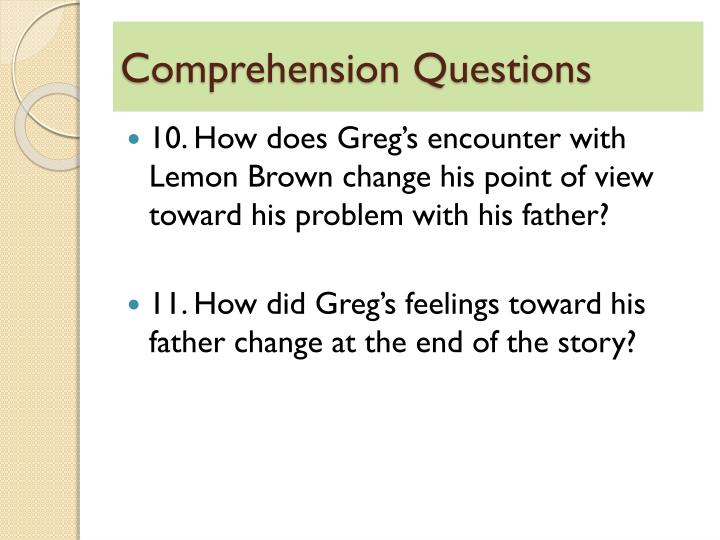 PPT - “The Treasure of Lemon Brown” PowerPoint Presentation - ID:5827385
