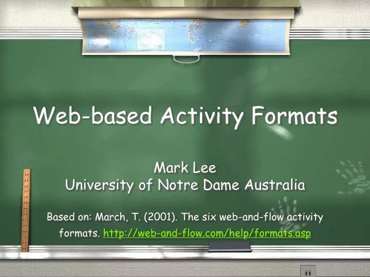 PPT - Web-based Activity Formats PowerPoint Presentation, free download ...