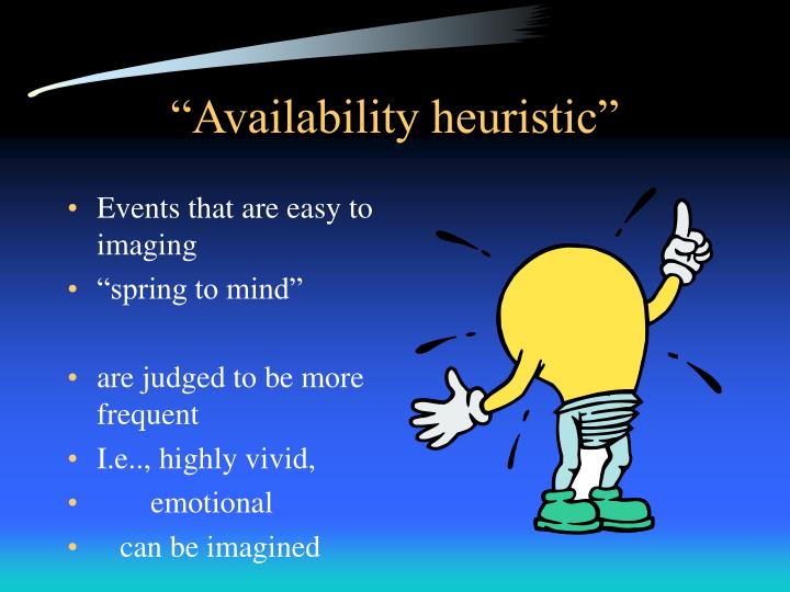 PPT - The Availability Heuristic PowerPoint Presentation - ID:5827615