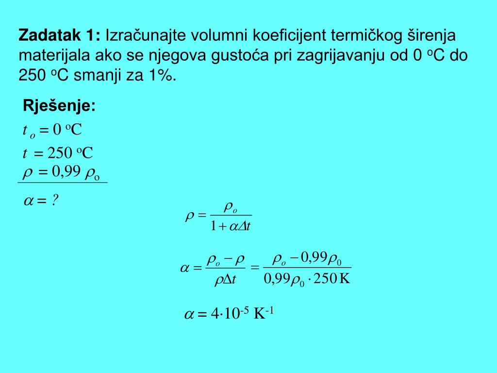 PPT - TERMIČKO RASTEZANJE ČVRSIH TIJELA I TEKUĆINA PowerPoint ...