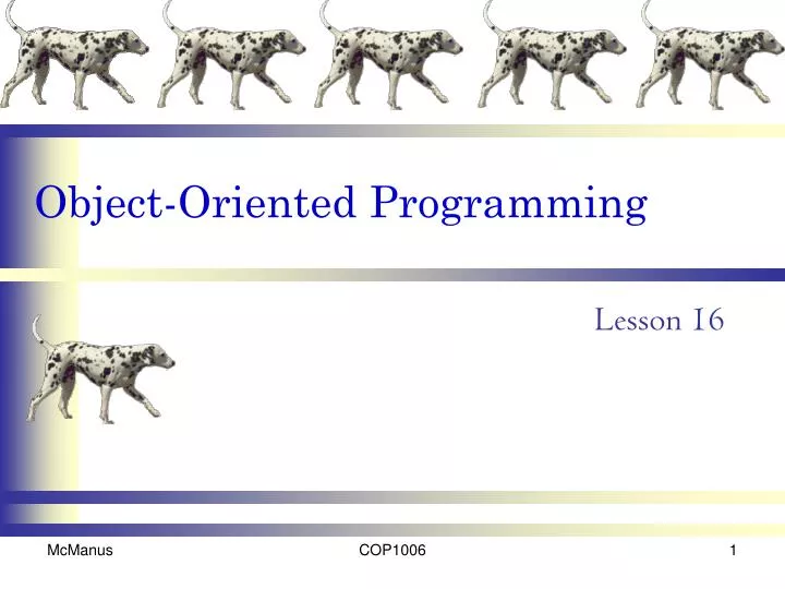 PPT - Object-Oriented Programming PowerPoint Presentation, free download - ID:5828132