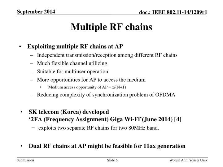 PPT - Multiple RF operation for 802.11ax OFDMA PowerPoint Presentation ...