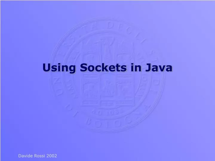 PPT - Using Sockets in Java PowerPoint Presentation, free download - ID ...