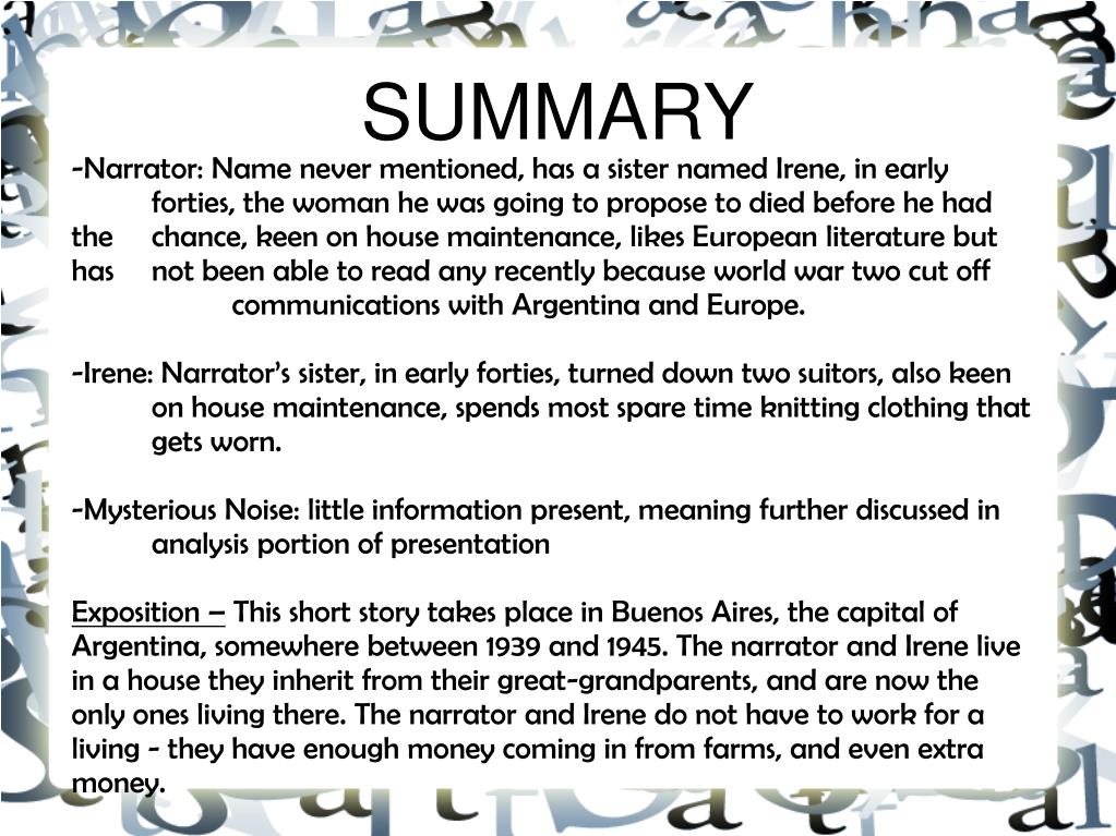 PPT - The Haunting Noises: A Tale of Surreal Displacement PowerPoint ...