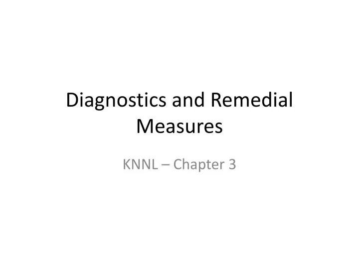 Ppt Diagnostics And Remedial Measures Powerpoint Presentation Free 8076