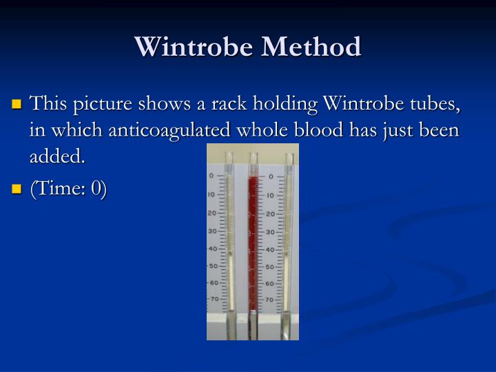 PPT - ESR = ERYTHROCYTE SEDIMENTATION RATE PowerPoint Presentation - ID ...