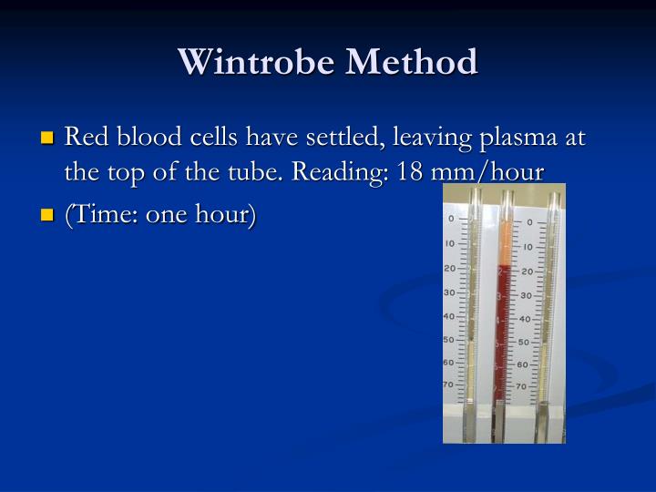 PPT - ESR = ERYTHROCYTE SEDIMENTATION RATE PowerPoint Presentation - ID ...