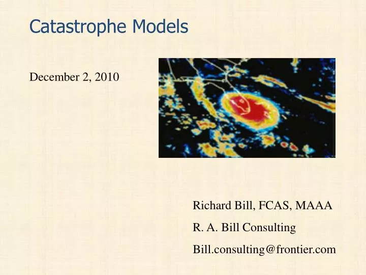 PPT - Catastrophe Models PowerPoint Presentation, free download - ID ...