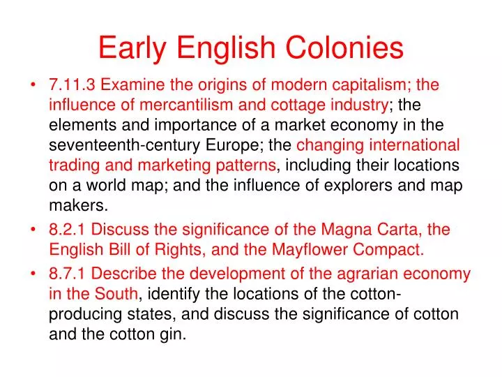 PPT - Early English Colonies PowerPoint Presentation, free download ...