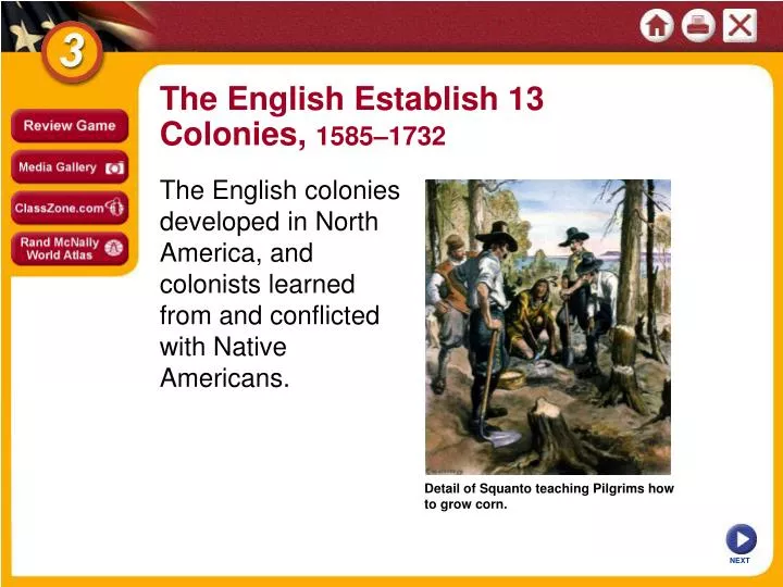PPT - Detail of Squanto teaching Pilgrims how to grow corn. PowerPoint ...