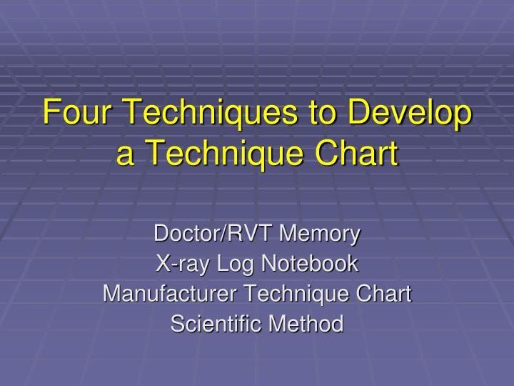 PPT - Developing A Technique Chart PowerPoint Presentation - ID:5836300