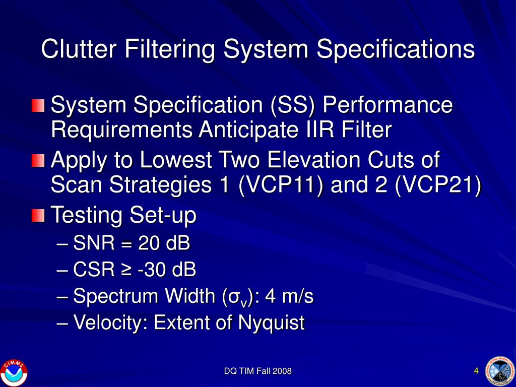 PPT - Staggered Pulse Repetition Time Clutter Filter (‘SACHI ...