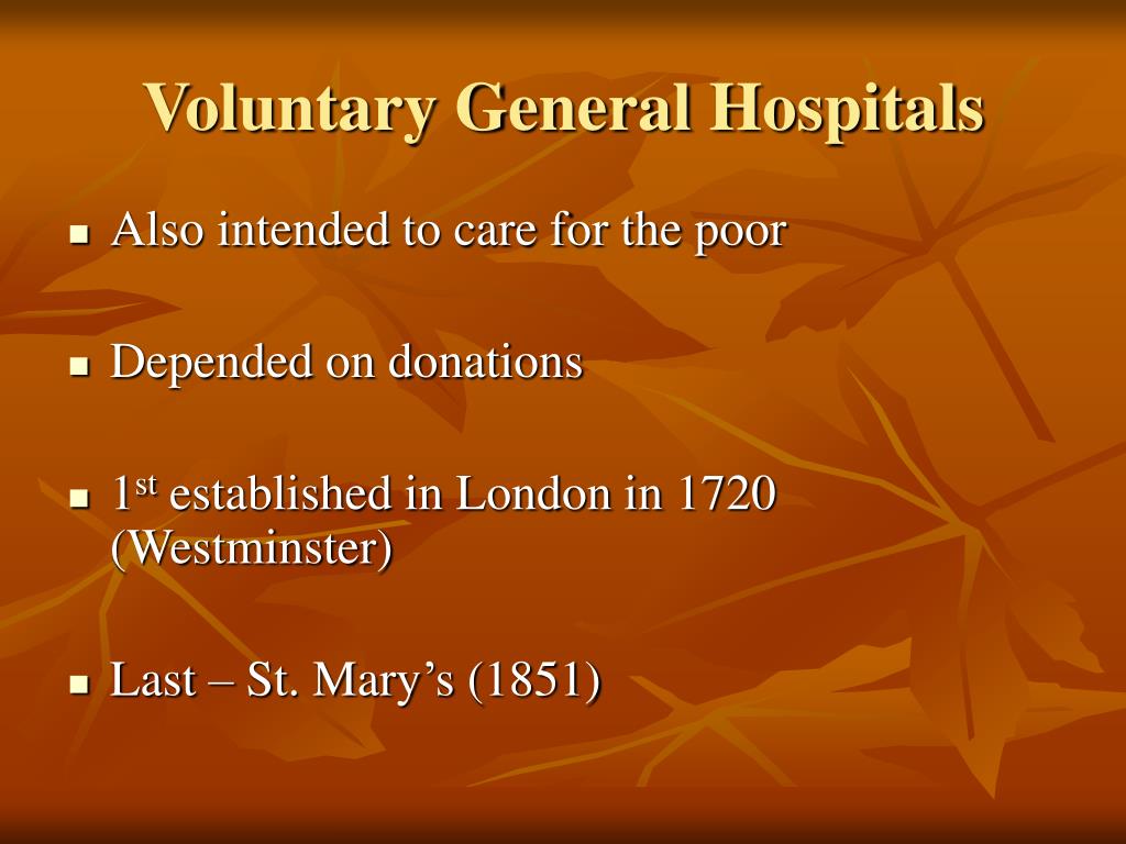 PPT - Rise of the Hospital: 1700-1900 PowerPoint Presentation, free ...
