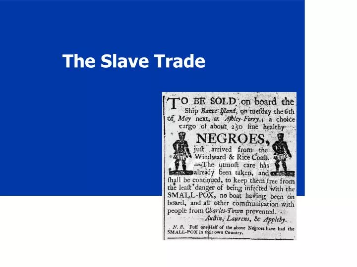 PPT - The Slave Trade PowerPoint Presentation, free download - ID:5838267