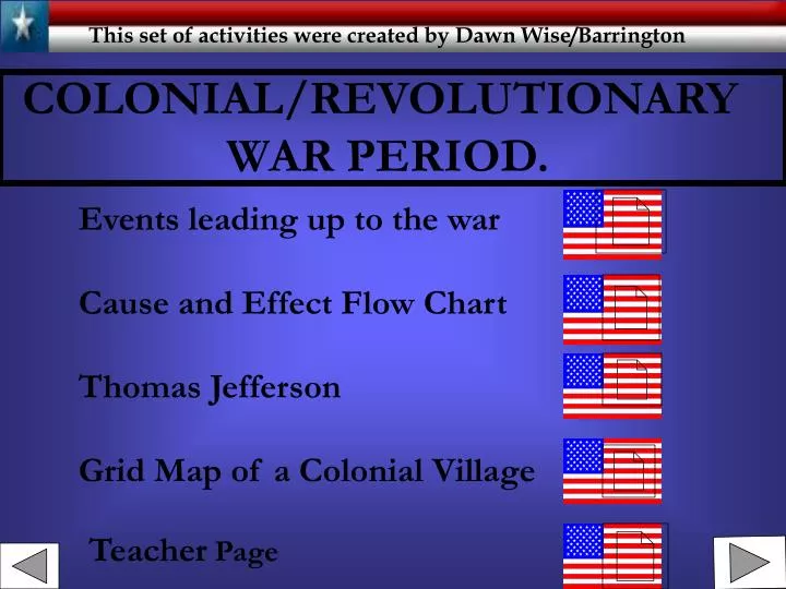 PPT - COLONIAL/REVOLUTIONARY WAR PERIOD. PowerPoint Presentation, free ...