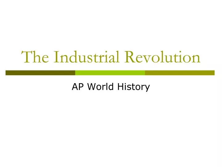 PPT - The Industrial Revolution PowerPoint Presentation, free download ...