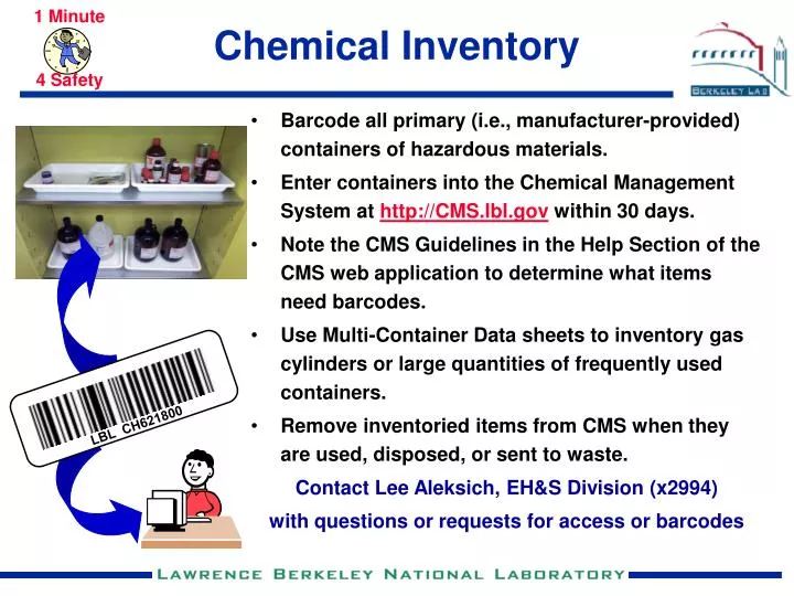PPT - Chemical Inventory PowerPoint Presentation, free download - ID ...