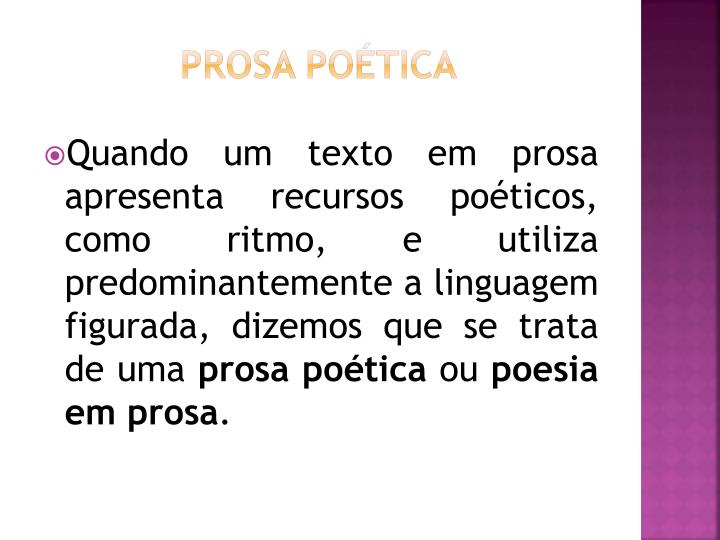 PPT - POESIA, POEMA E PROSA PowerPoint Presentation - ID:5842149
