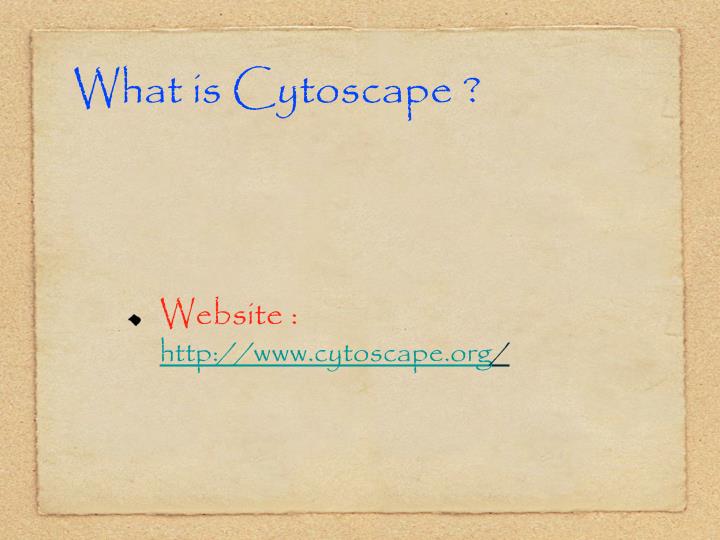 PPT - Cytoscape PowerPoint Presentation - ID:5842346