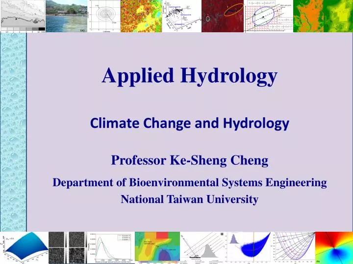 PPT - Applied Hydrology Climate Change and Hydrology PowerPoint ...