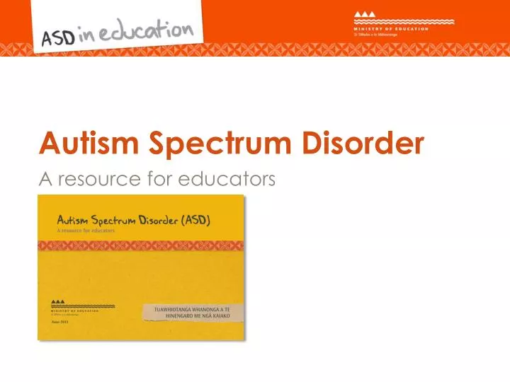 PPT - Autism Spectrum Disorder PowerPoint Presentation, free download ...
