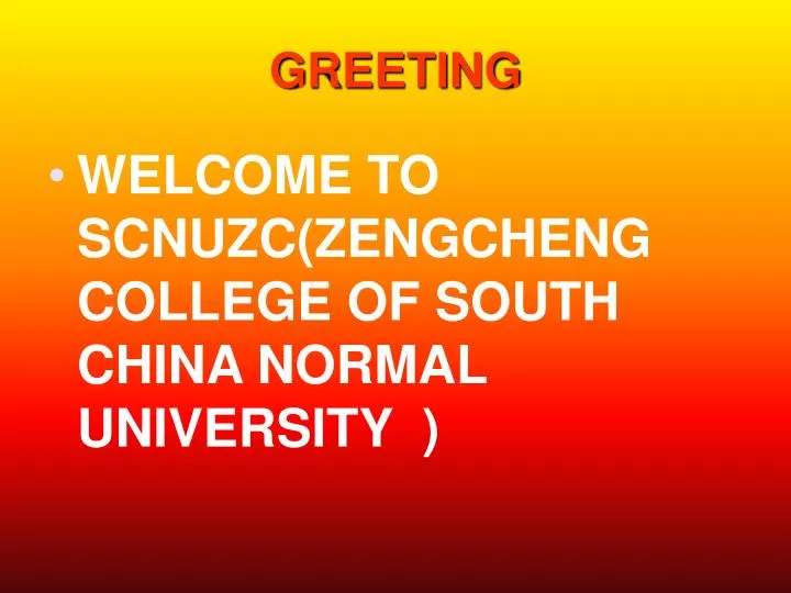 PPT - GREETING PowerPoint Presentation, free download - ID:5845116