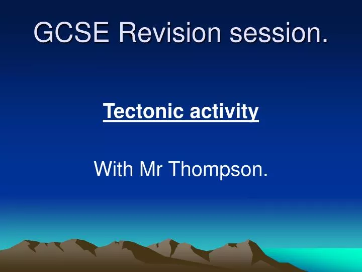 PPT - GCSE Revision session. PowerPoint Presentation, free download ...