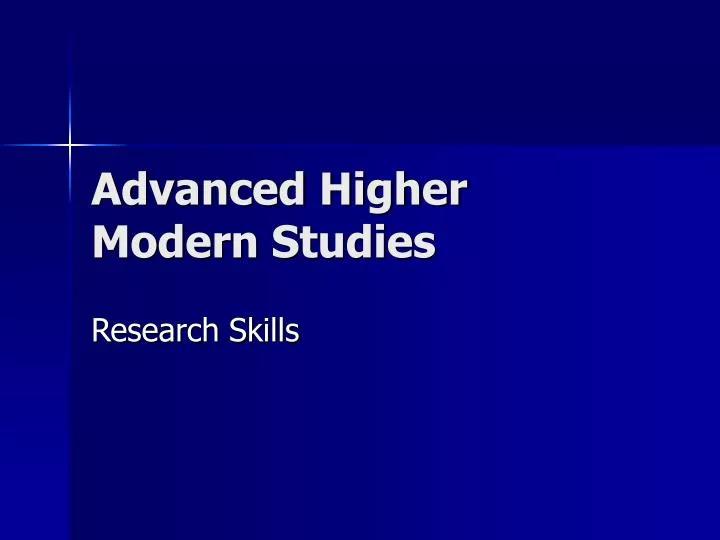 PPT - Advanced Higher Modern Studies PowerPoint Presentation, free ...