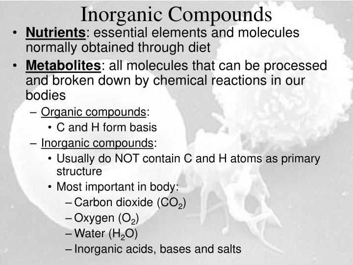 Inorganic Compounds Molecules