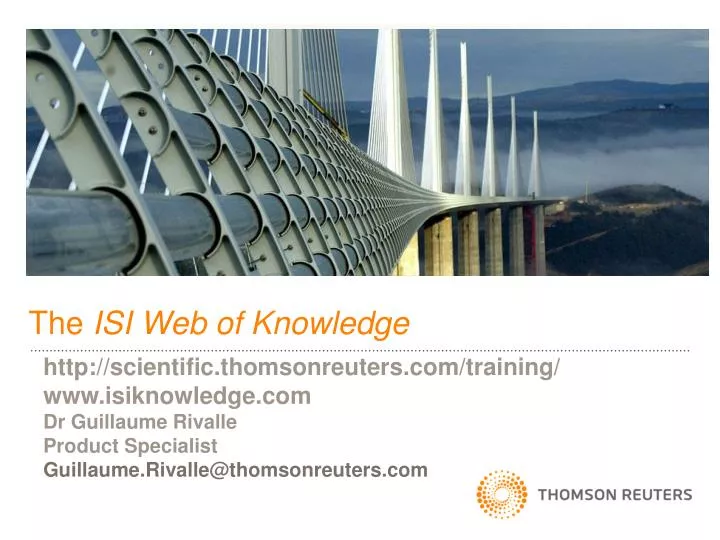 PPT - The ISI Web of Knowledge PowerPoint Presentation, free download ...