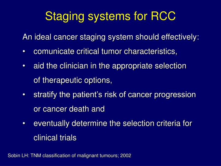 PPT - TNM staging system for Renal Cell Carcinoma: current status and ...