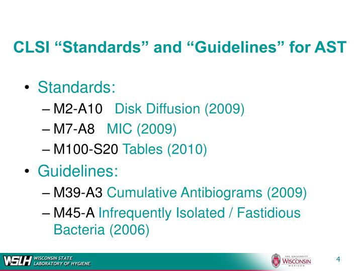 PPT - Antibiotics 102: Reading and Interpreting CLSI Antimicrobial ...