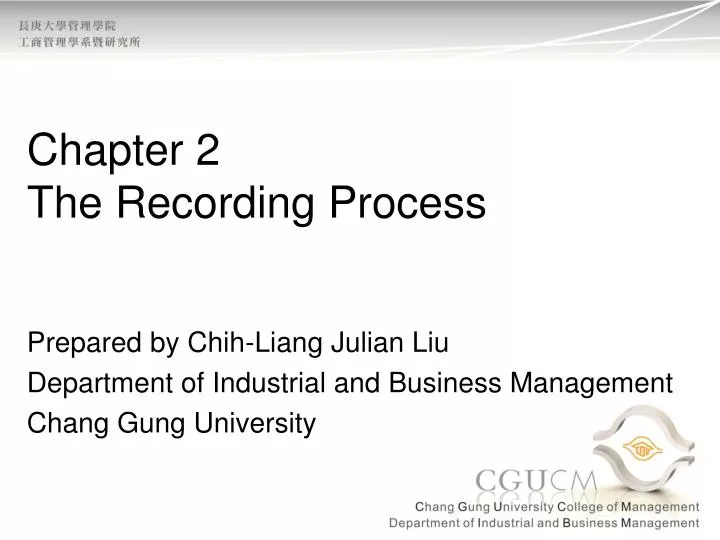PPT - Chapter 2 The Recording Process PowerPoint Presentation, free download - ID:5849137