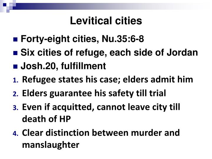 PPT - Cities of Refuge Num.35 PowerPoint Presentation - ID:5849450