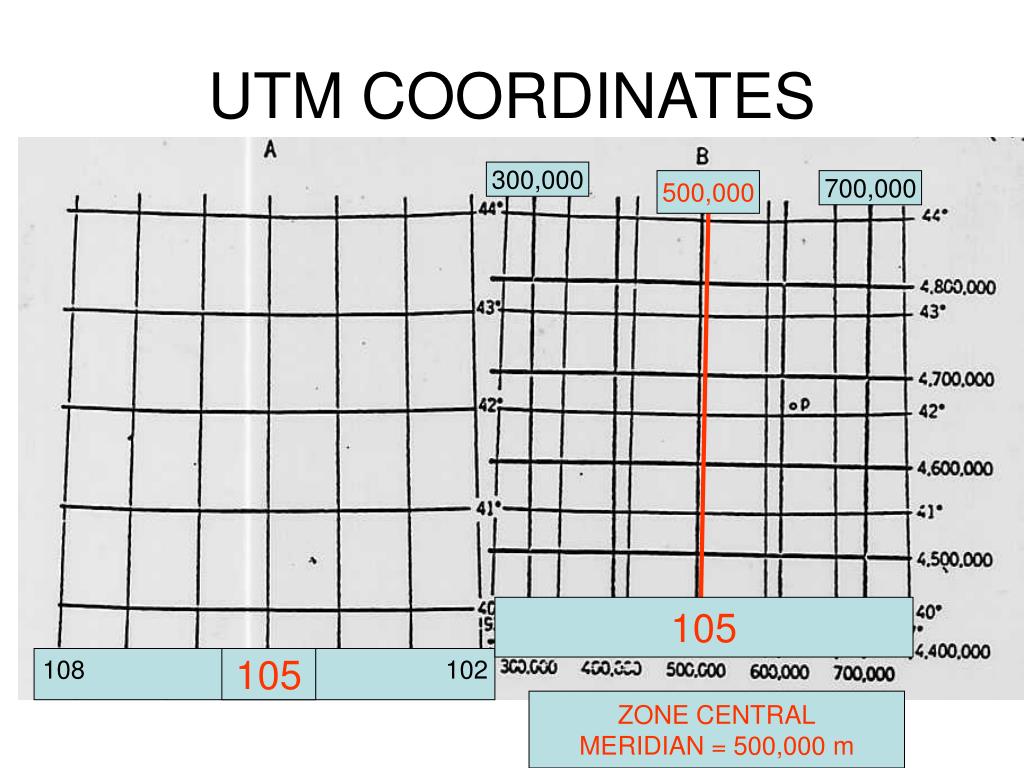 Ppt Introduction To Utm Coordinates And Map Datums Powerpoint