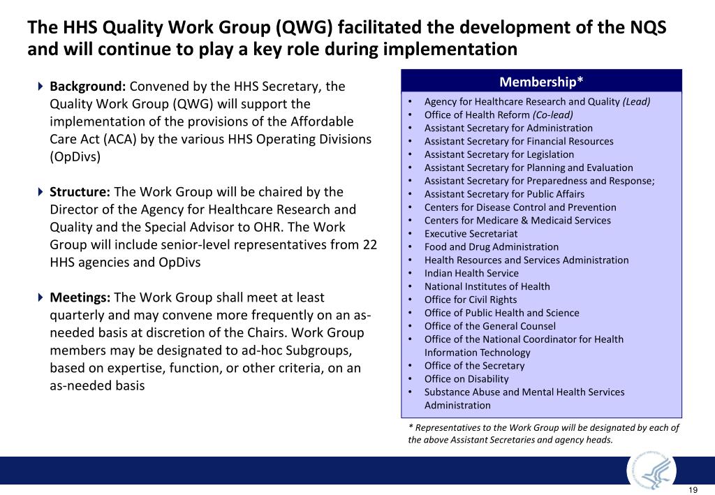PPT - National Strategy for Quality Improvement in Health Care ...