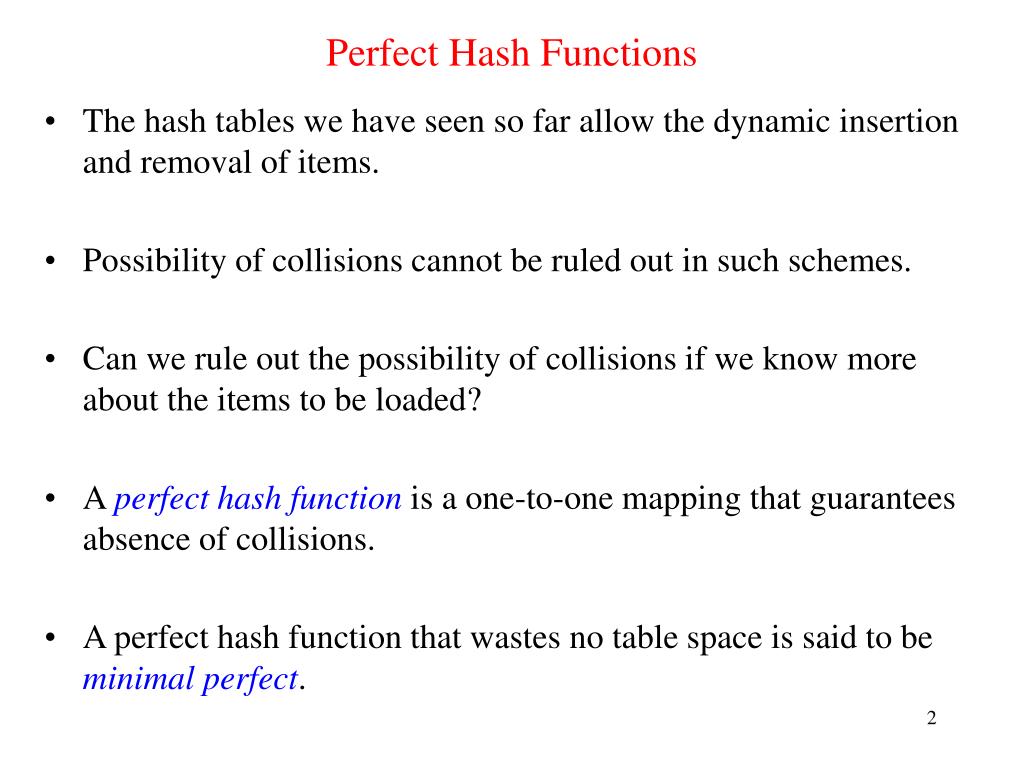 PPT - Introduction to Perfect Hashing Schemes PowerPoint Presentation ... PPT - Introduction to Perfect Hashing Schemes PowerPoint Presentation ...