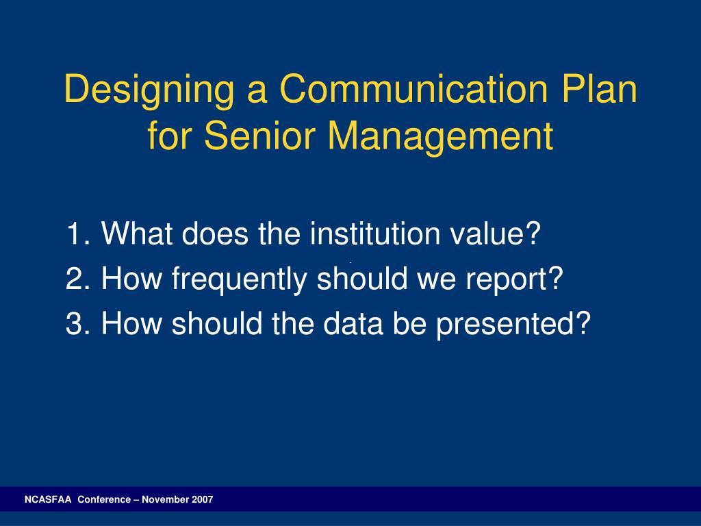 PPT - Effective Communication with your Senior Management Team ...