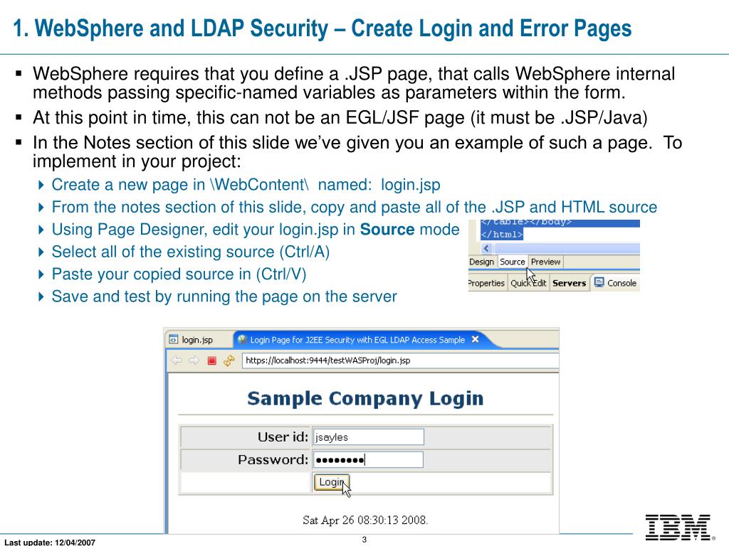 PPT - Securing Your Application With WebSphere Security PowerPoint ...