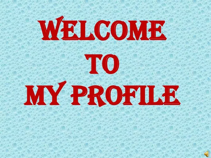 PPT - Welcome to My Profile PowerPoint Presentation, free download - ID ...