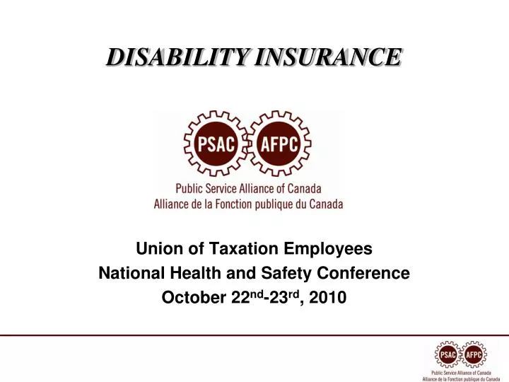 PPT - DISABILITY INSURANCE PowerPoint Presentation, free download - ID ...