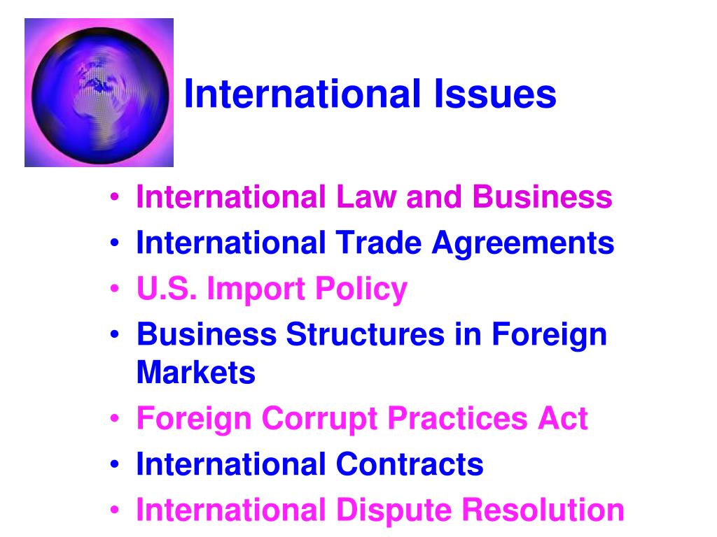 PPT - The International Legal Environment of Business PowerPoint ...